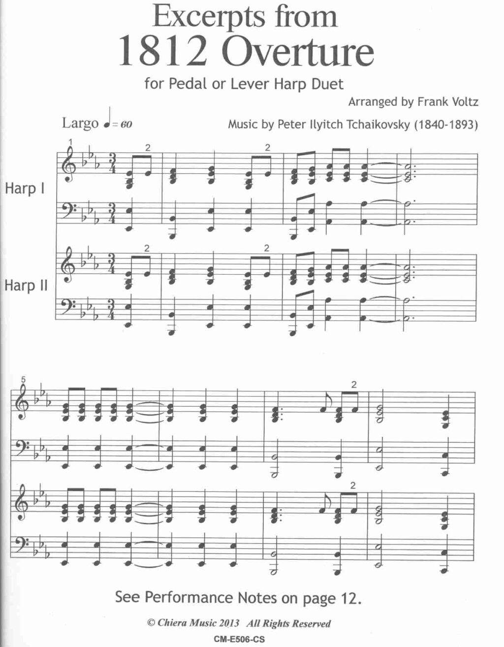 1812 Overture Excerpts (Tchaikovsky) – Folk Harp
