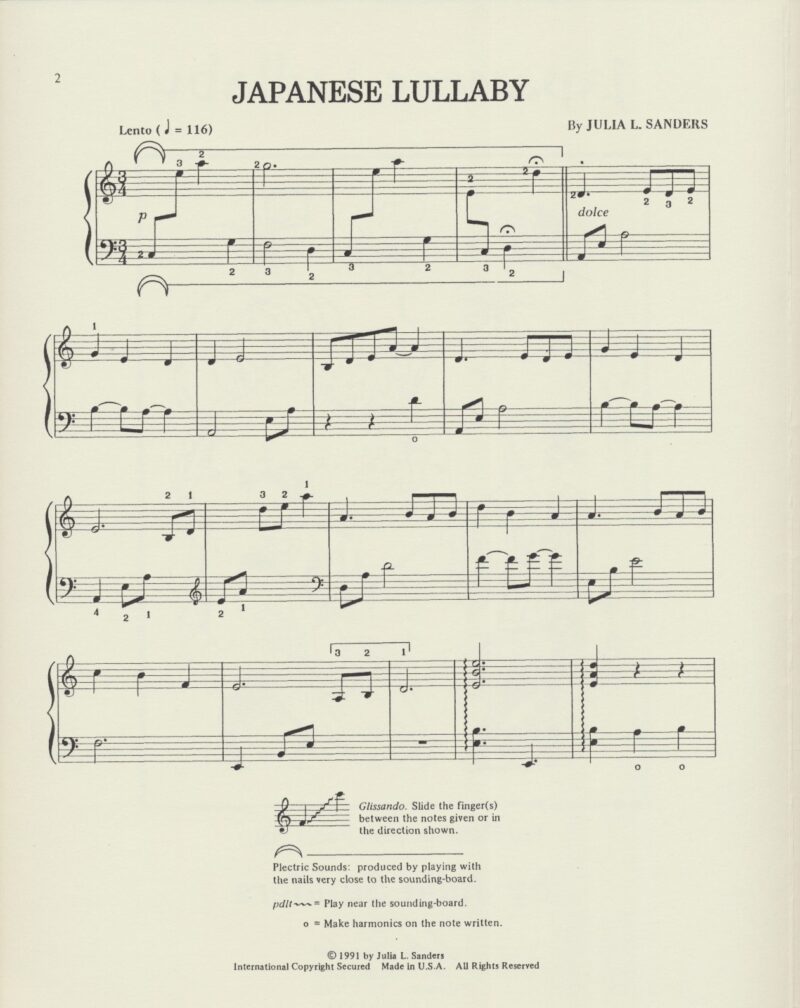 Japanese Lullaby – Folk Harp