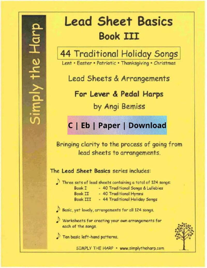 Lead Sheet Basics Bk III Holiday Folk Harp