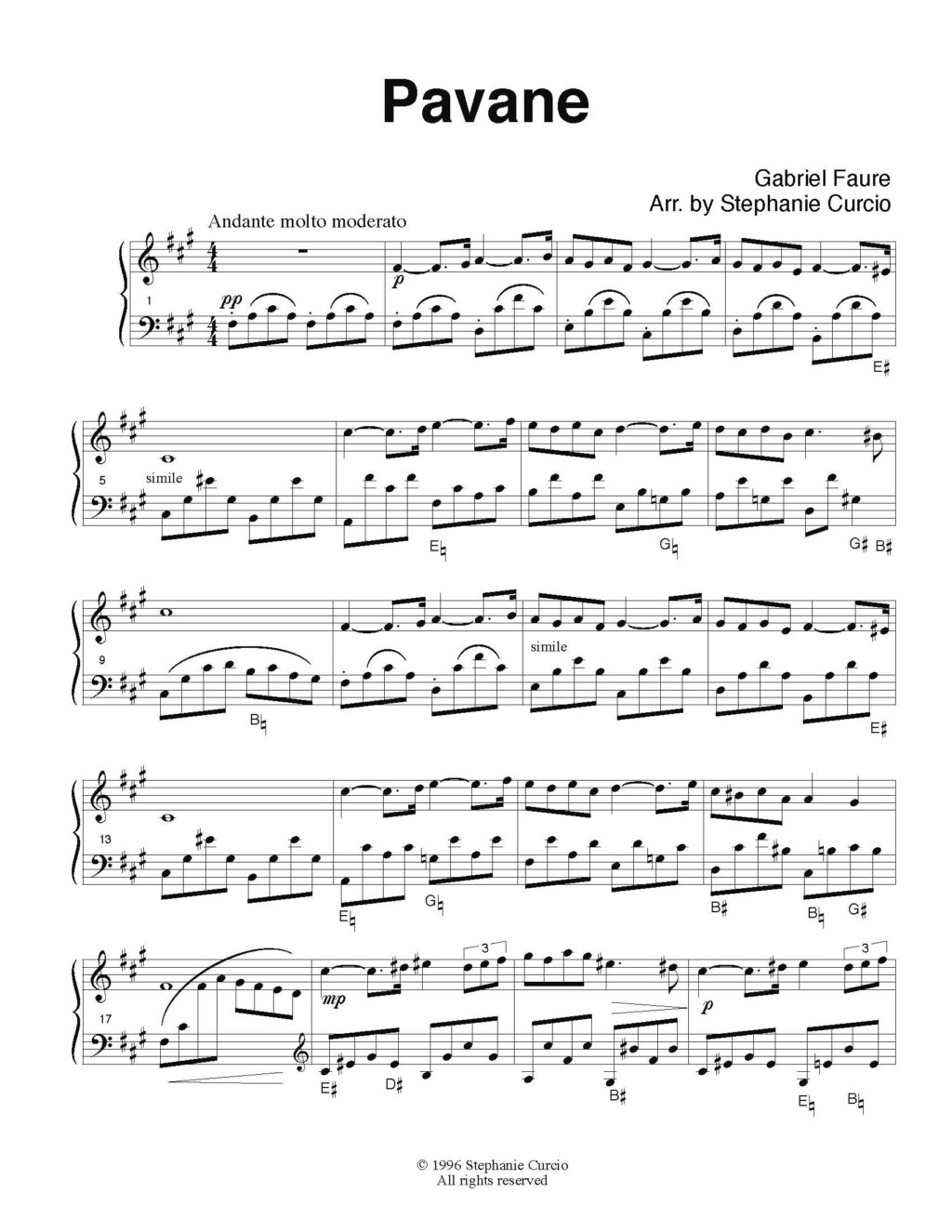 Pavane (Faure) arr. Curcio – Folk Harp