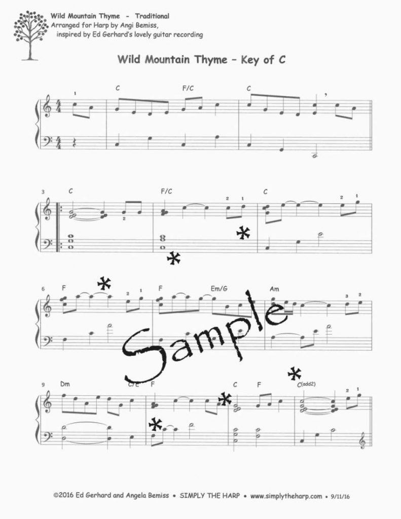 Wild Mountain Thyme – Folk Harp