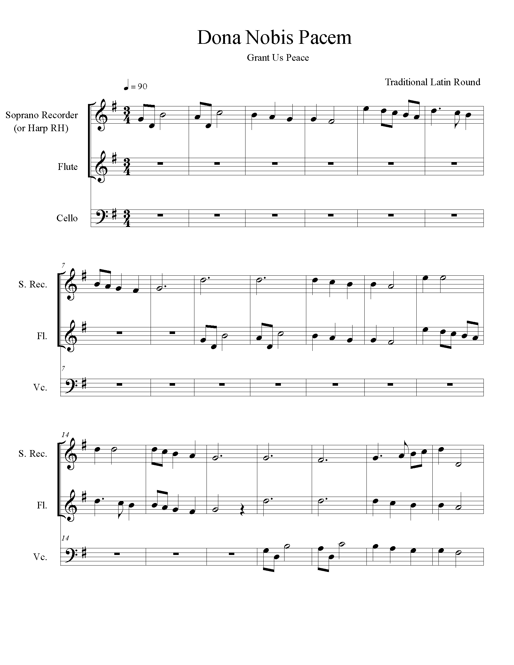 Dona Nobis Pacem – Folk Harp